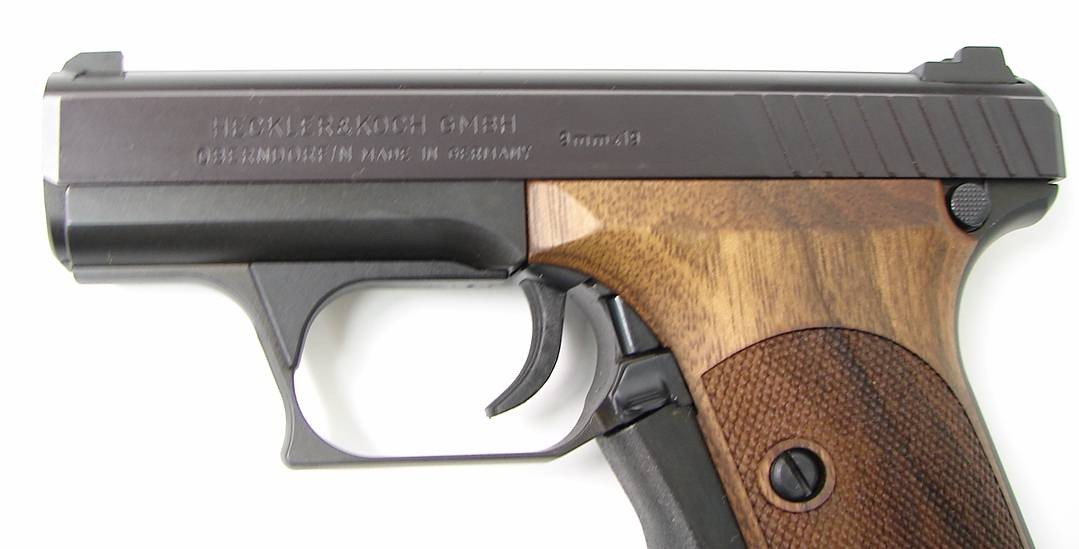 Heckler & Koch P7M8 9mm Para caliber pistol. Discontinued squeeze ...