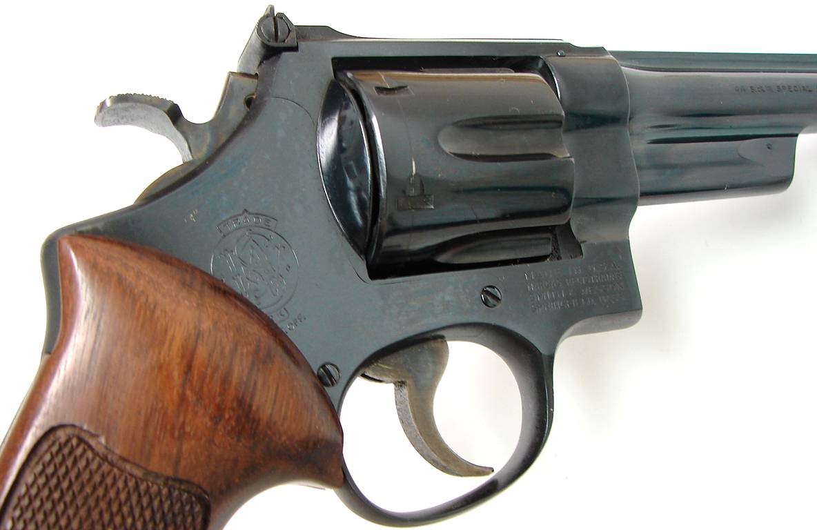 Smith & Wesson 28-2 .44 Special caliber revolver. Neat custom ...
