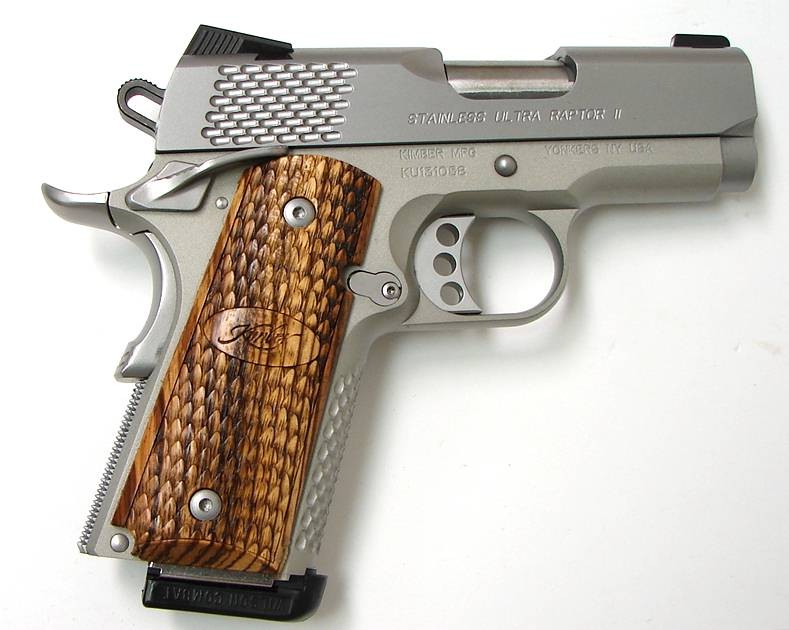 Kimber SS Ultra Raptor II .45 ACP caliber pistol. Light weight 3 sub ...