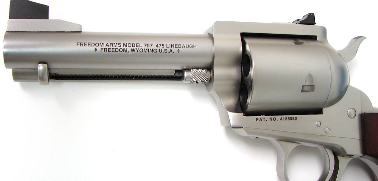 Freedom Arms 757 Field Grade .475 Linebaugh caliber revolver with 4 3/4 ...