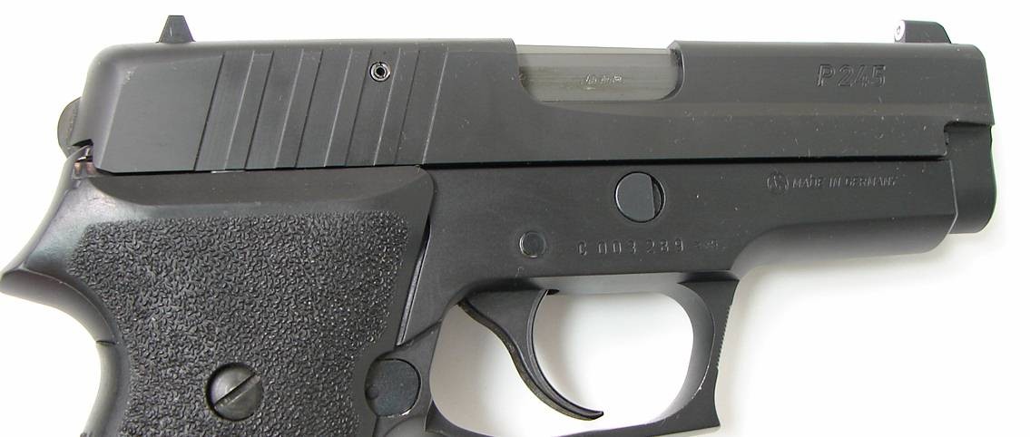 Sig Sauer P245 .45 ACP caliber pistol. Original subcompact model with ...