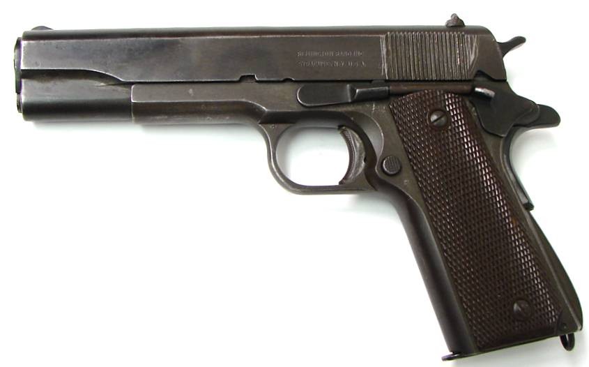 Remington Rand 1911A1 .45 caliber pistol. WWII U.S. military pistol ...