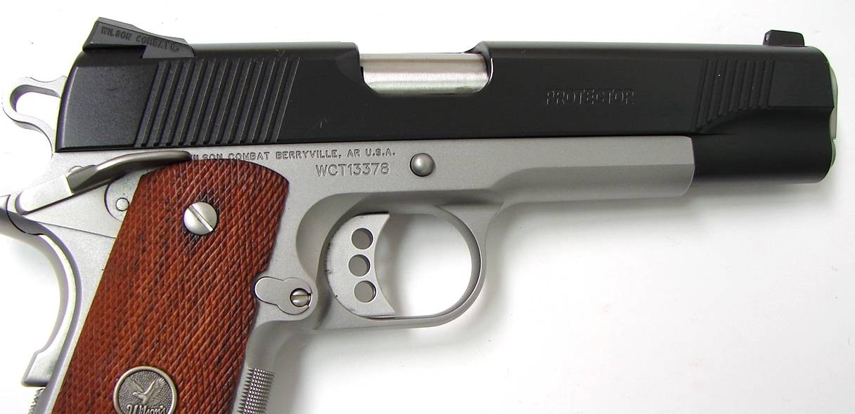 Wilson Combat Protector 9mm caliber pistol. 5 model with stainless steel frame, ambi-safety and ...