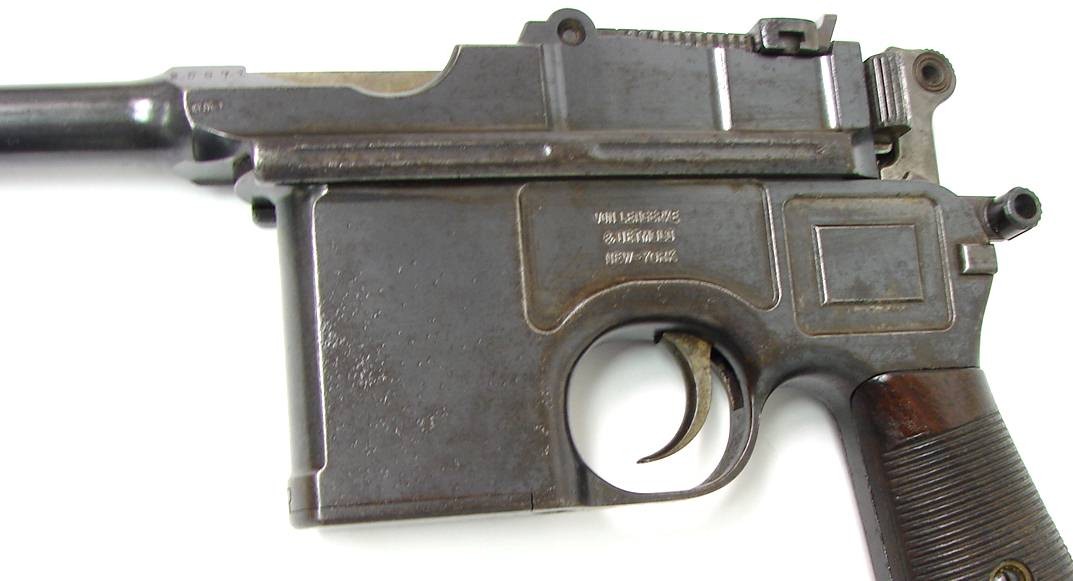 Mauser 1896 .30 Mauser caliber pistol. Early small ring hammer Mauser ...