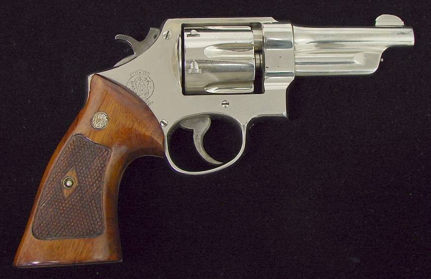 Smith & Wesson 38/44 Outdoorsman .38 Special caliber revolver. Post ...