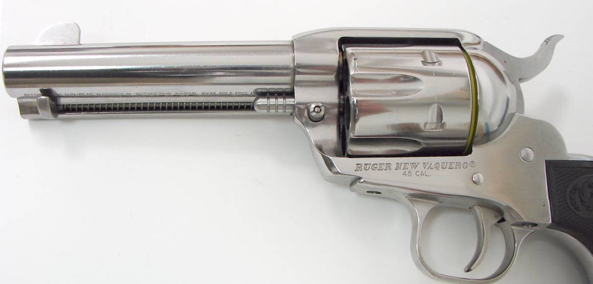 Ruger New Vaquero .45 LC/ .45 ACP caliber revolver. Dual cylinders ...