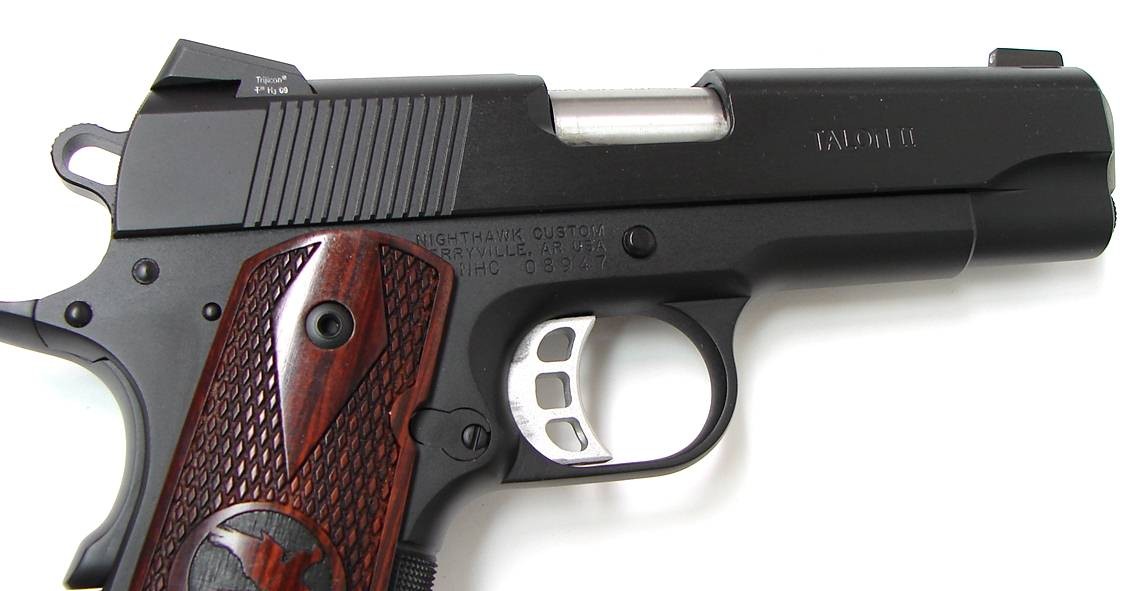Nighthawk Custom Talon II .45 ACP caliber pistol. 4 1/4" all steel ...