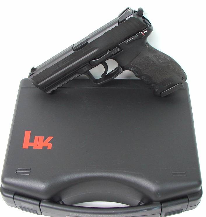 Heckler & Koch P30 L 9mm Para caliber pistol. Long slide model with ...