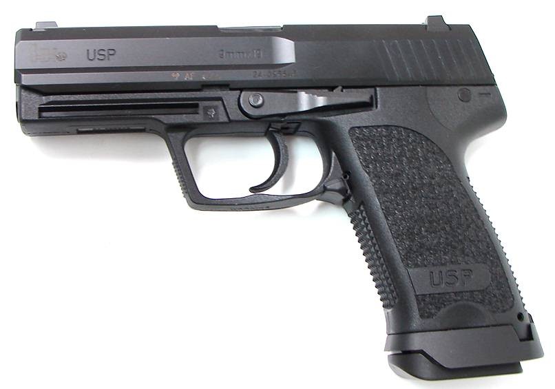 Heckler & Koch USP 9mm Para caliber pistol. Full size model with LEM ...