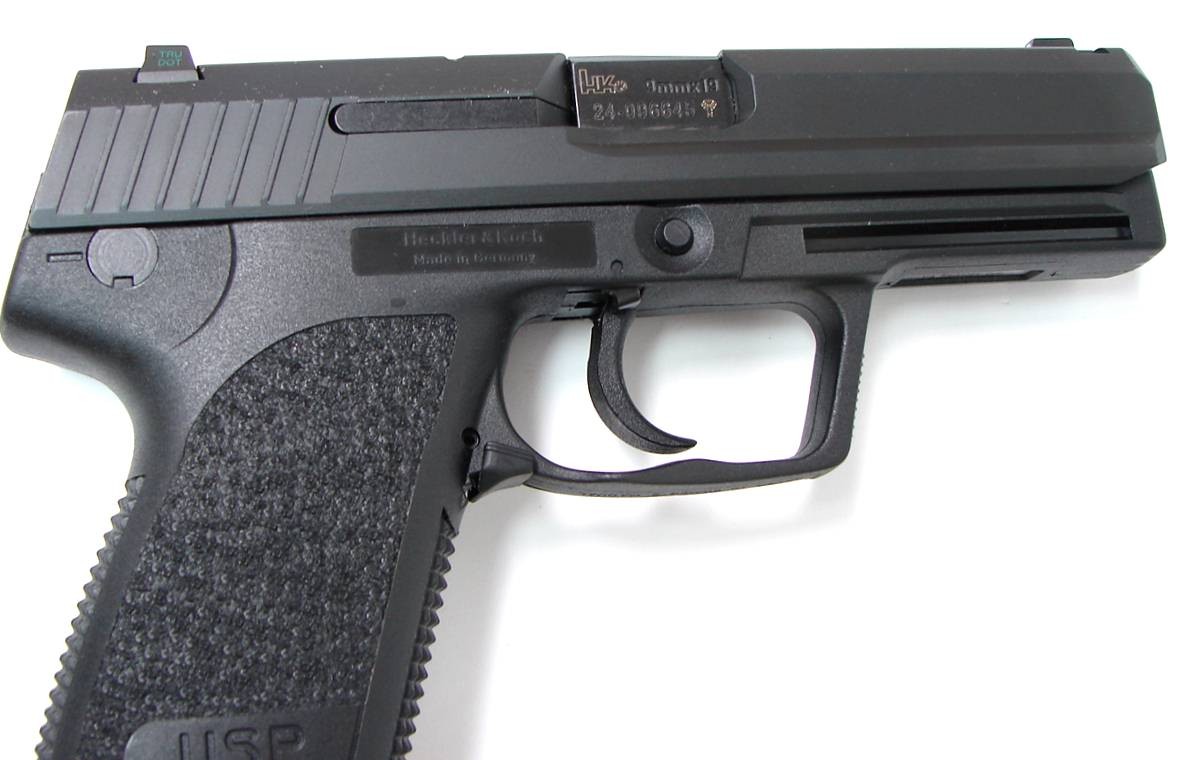 Heckler & Koch USP 9mm Para caliber pistol. Full size model with LEM ...