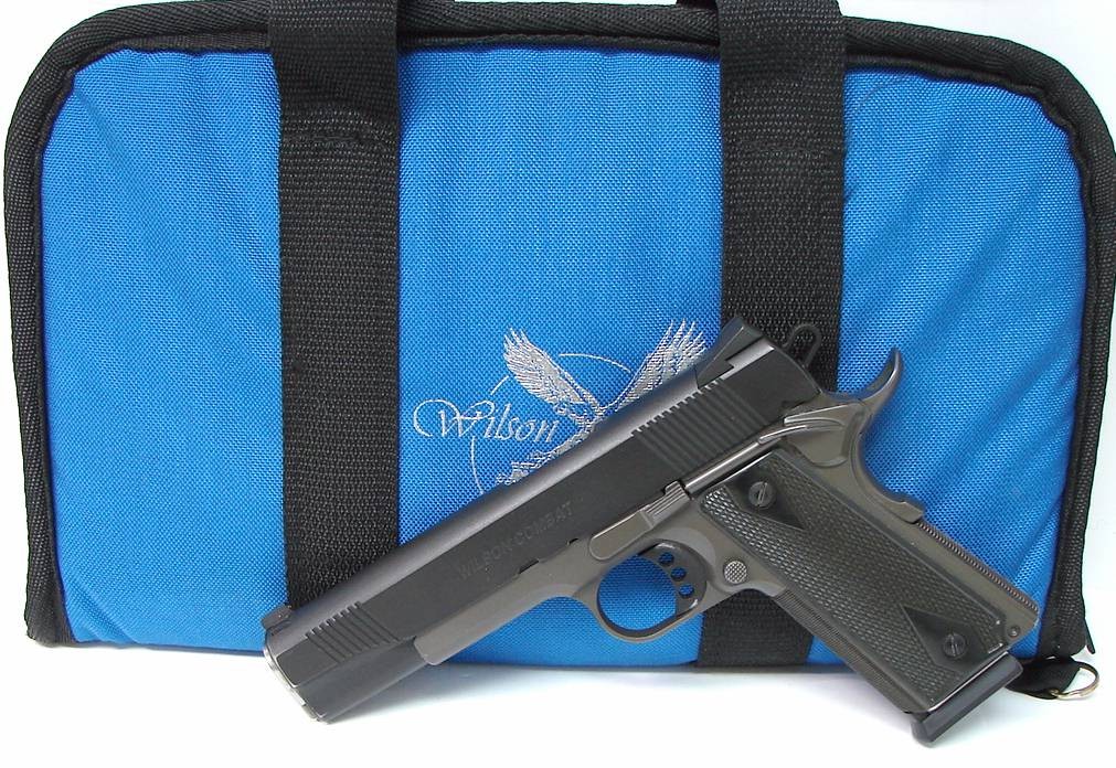 Wilson Combat CQB .45 ACP caliber pistol. Full size model with black ...
