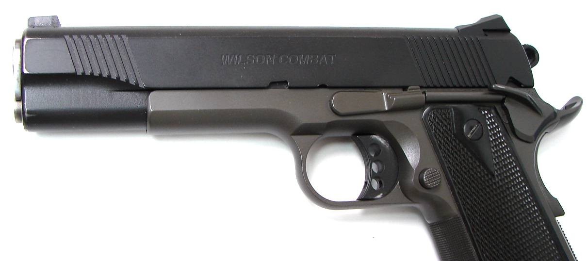 Wilson Combat CQB .45 ACP caliber pistol. Full size model with black ...