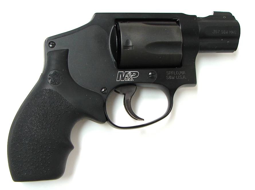Smith & Wesson M&P 340 .357 Magnum caliber revolver. Lightweight ...