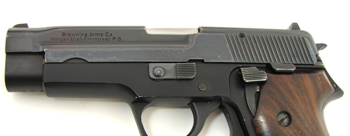 Browning Sig Sauer BDA .38 Super caliber pistol. Early version of the ...