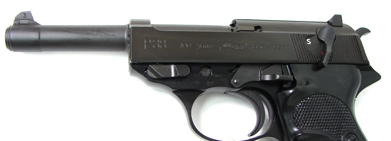 Walther P.38 9 MM caliber pistol. 100 Year 1886-1986 Anniversary Model ...