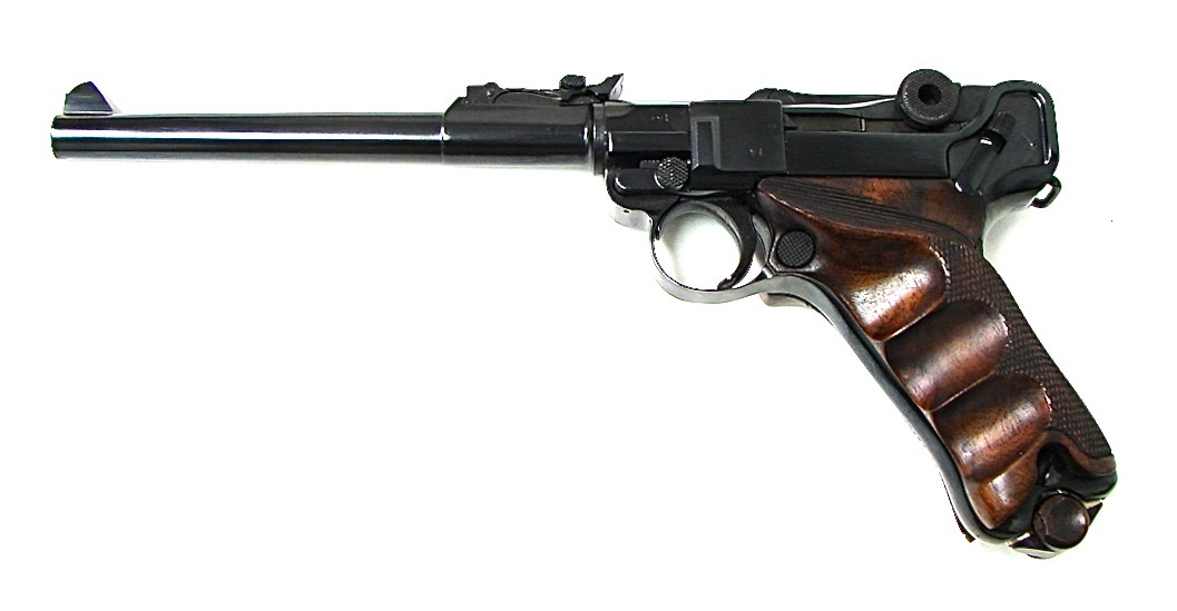 DWM P.08 9 MM PARA pistol. Custom Artillery Luger. Barrel length 7 ...