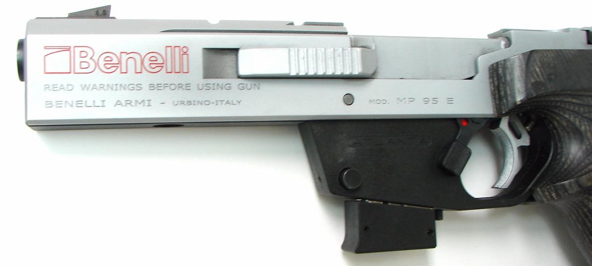 Benelli MP 95 E .22 LR caliber pistol. Italian made .22 target pistol ...