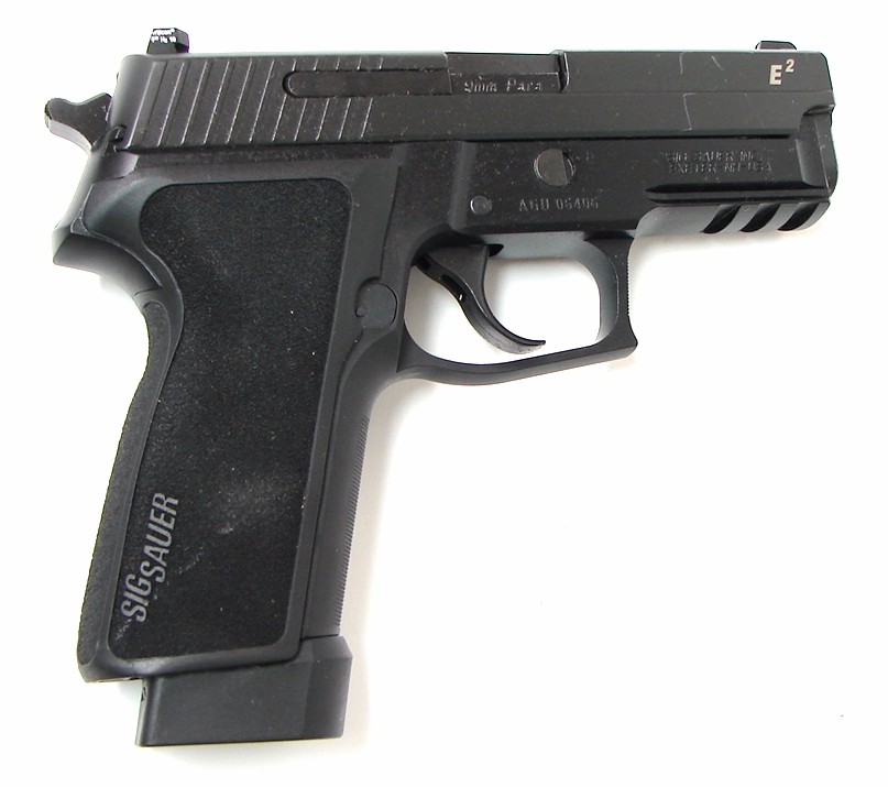 Sig Sauer P229 E2 9 MM caliber pistol. Compact model with smaller E2 ...