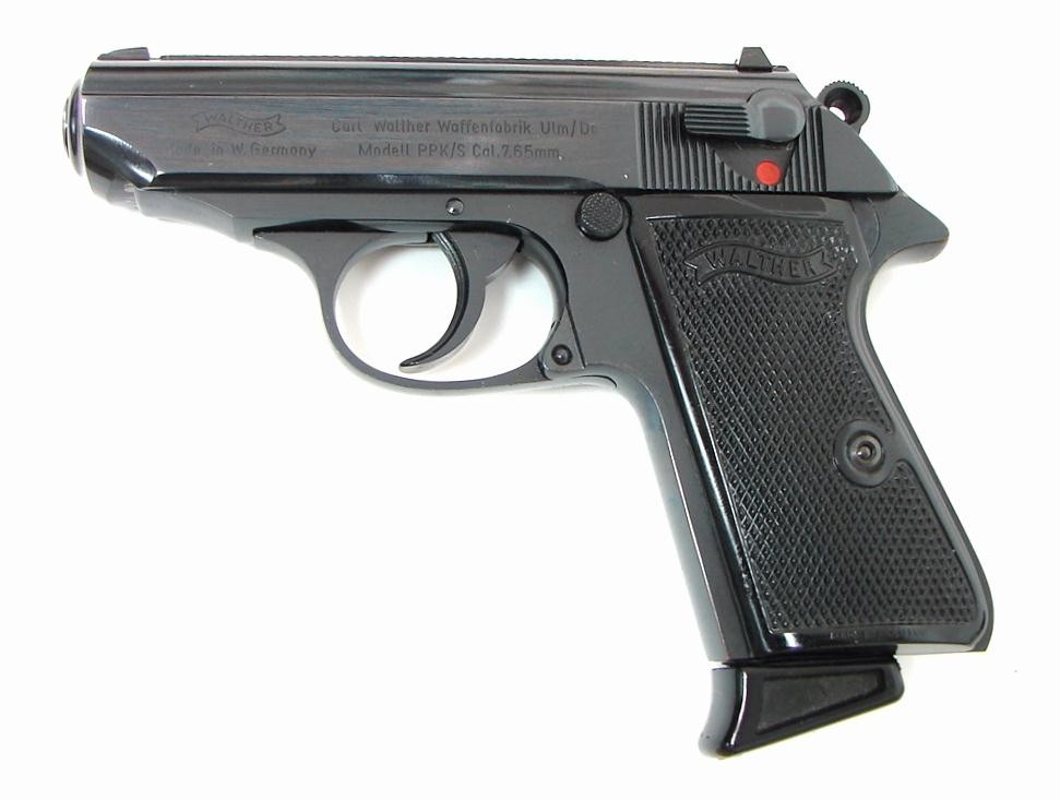 Walther PPK/S 7.65 MM caliber pistol. Original West German made gun in ...