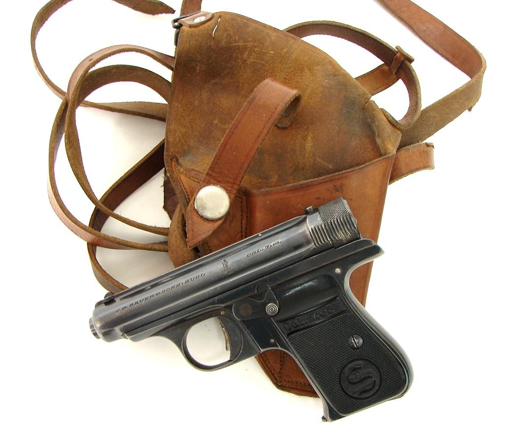 J.P. Sauer Behorden .32 ACP caliber pistol. Early 1930s production for ...