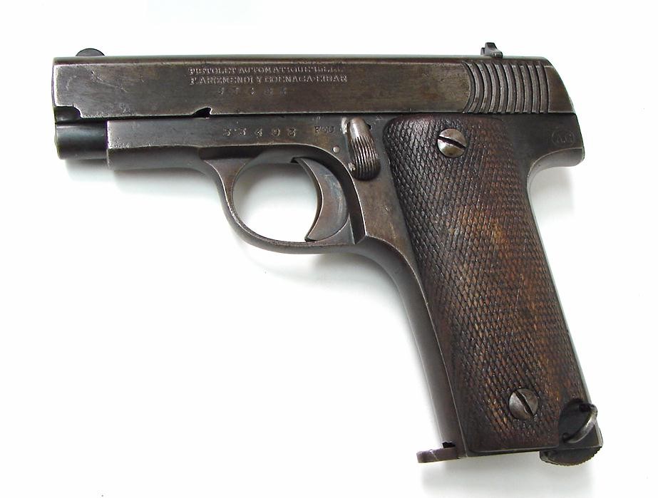 Arizmendi Y Goenaga Ideal .32 ACP caliber pistol. WW I Era Spanish Ruby ...