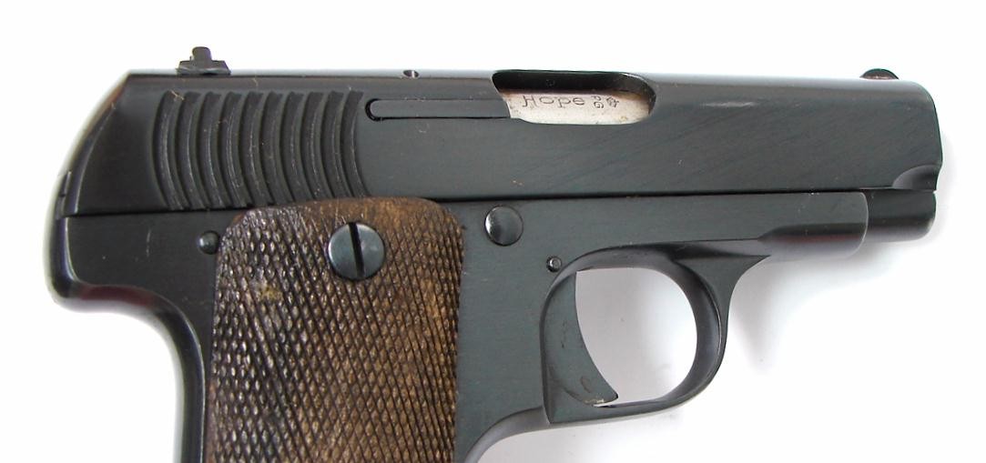 Astra 1915 .32 ACP caliber pistol. Produced during WW I for the French ...