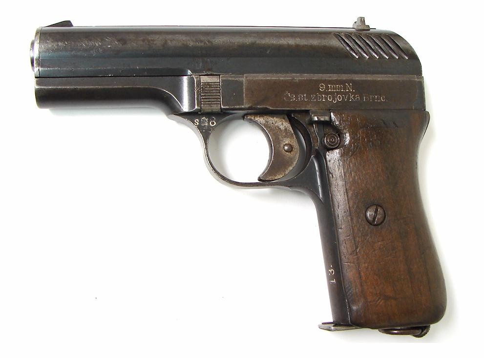 CZ 22 .380 Auto caliber pistol. Produced about 1922 for the Czech ...