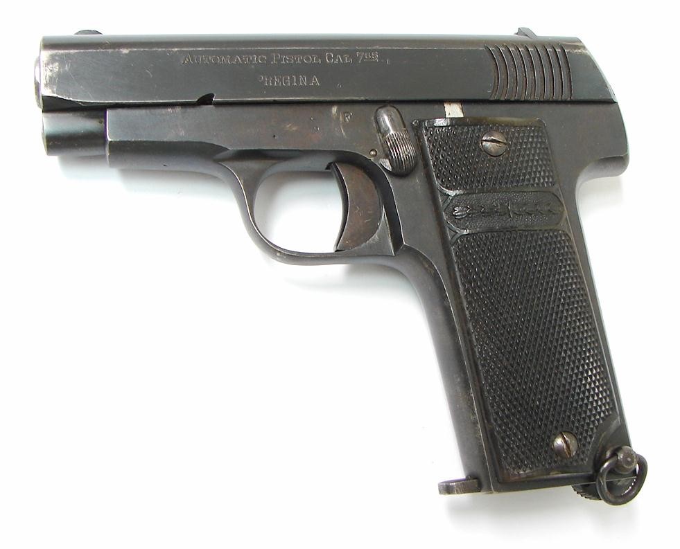 Gregorio Bolumburu Regina .32 ACP caliber pistol. Spanish Ruby Type ...