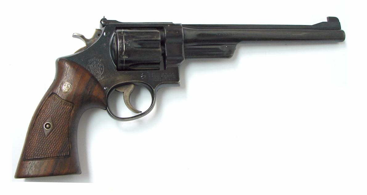 Smith & Wesson 357 Magnum .357 Magnum caliber revolver. 1950s vintage 5 ...