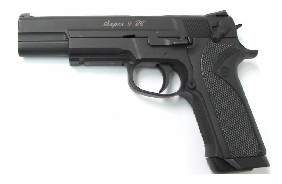 Smith & Wesson Super 9 PC 9 MM caliber pistol. Performance Center Demo ...