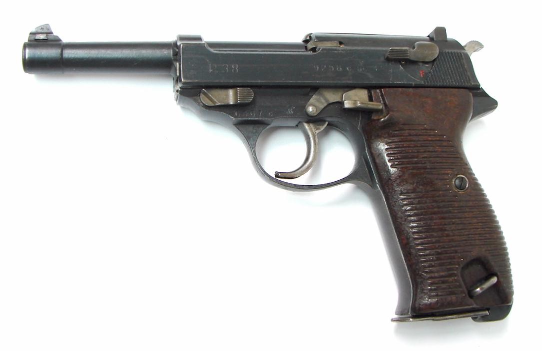 Walther P.38 9 MM caliber pistol. Late WW II AC 45 mismatch variation ...