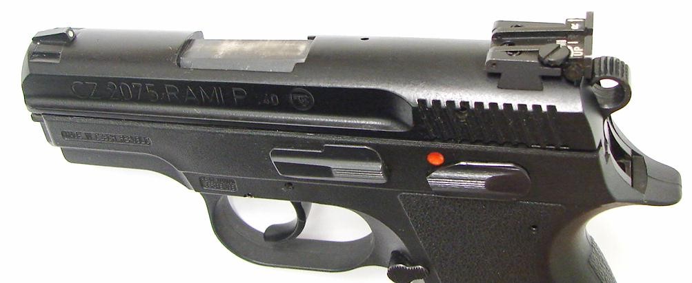 CZ 2075 Rami P .40 S&W caliber pistol. Subcompact with adjustable ...