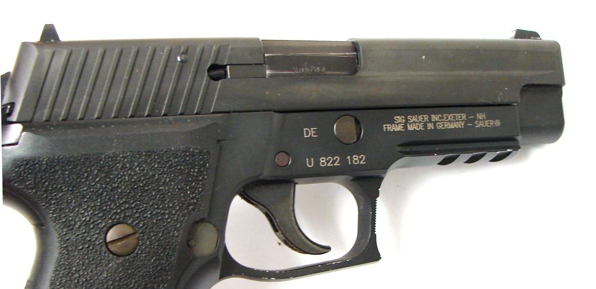 Sig Sauer P226 9mm Para caliber pistol. "Navy" model with anchor ...