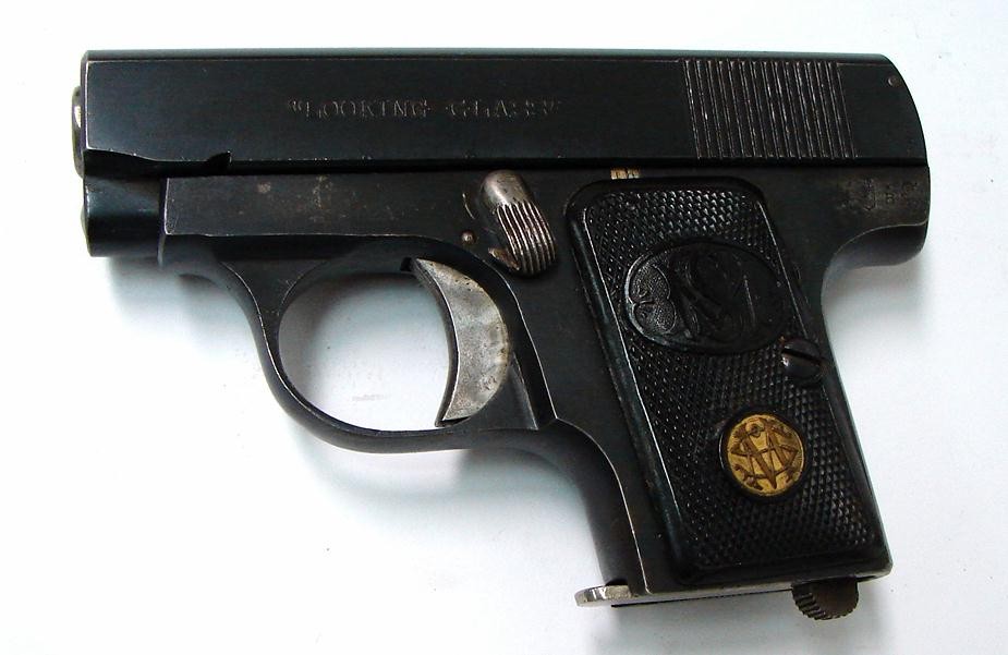 ntos Looking Glass .25 ACP caliber pistol. Produced in Spain during ...