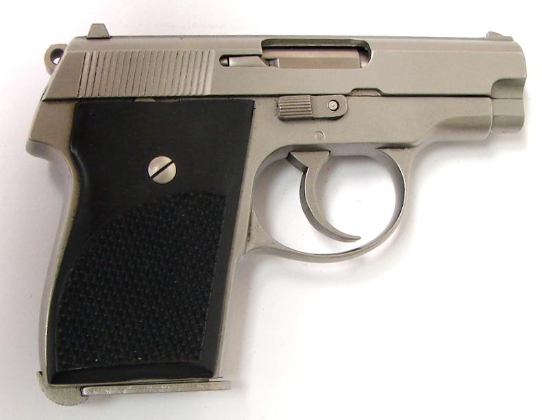 P-70 .22 LR caliber pistol. 1970s vintage all stainless steel pocket ...