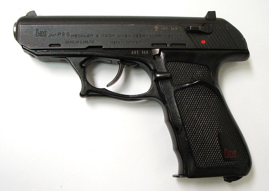 Heckler & Koch P9S .45 ACP caliber pistol. Popular 1980 s vintage ...