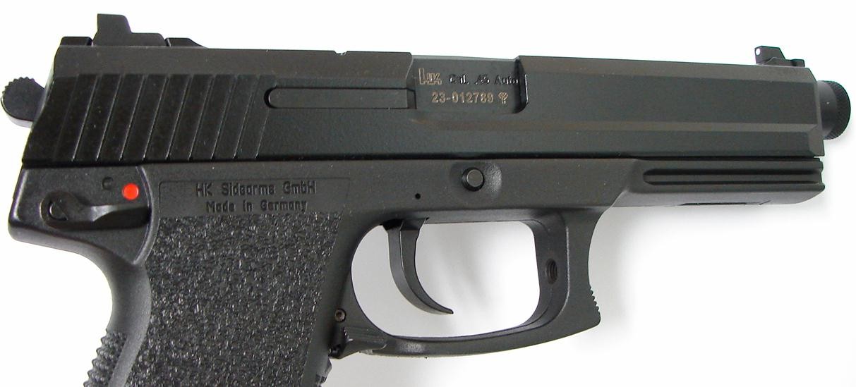 Heckler & Koch Mark 23 .45 ACP caliber pistol. Socom Special forces ...