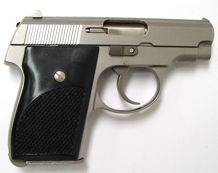 udischowsky TP-70 .22 LR caliber pistol. 1970s vintage stainless steel ...