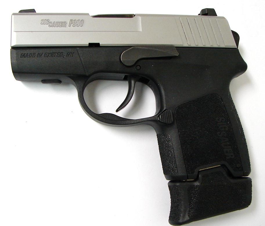 Sig Sauer P290 9MM caliber pistol. Sig Sauer P290 model in 9MM with ...