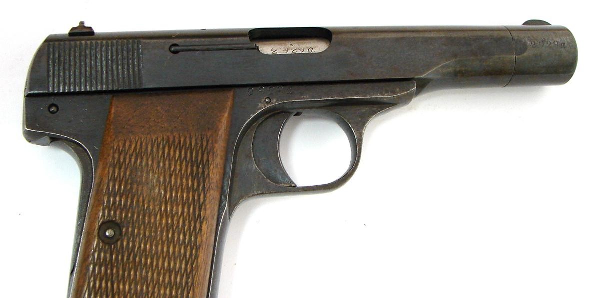 FN 1922 .32 ACP caliber pistol. Produced about mid WWII for the German ...