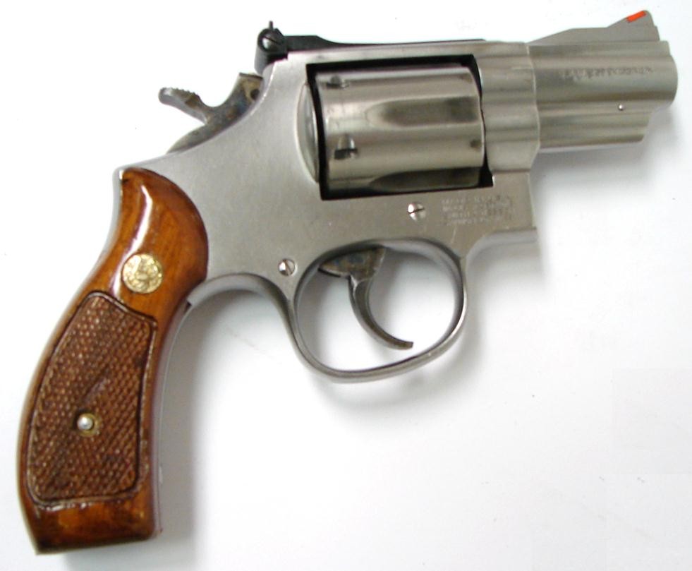 Smith & Wesson 66-4 .357 Mag caliber revolver. Popular 2 1/2 snub-nose ...