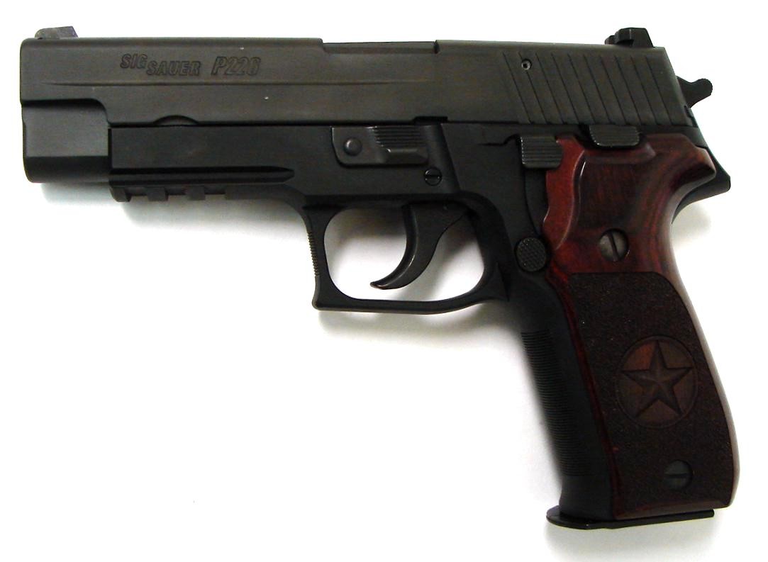 Sig Sauer P226 9MM Para caliber pistol. Special "Texas" edition with ...