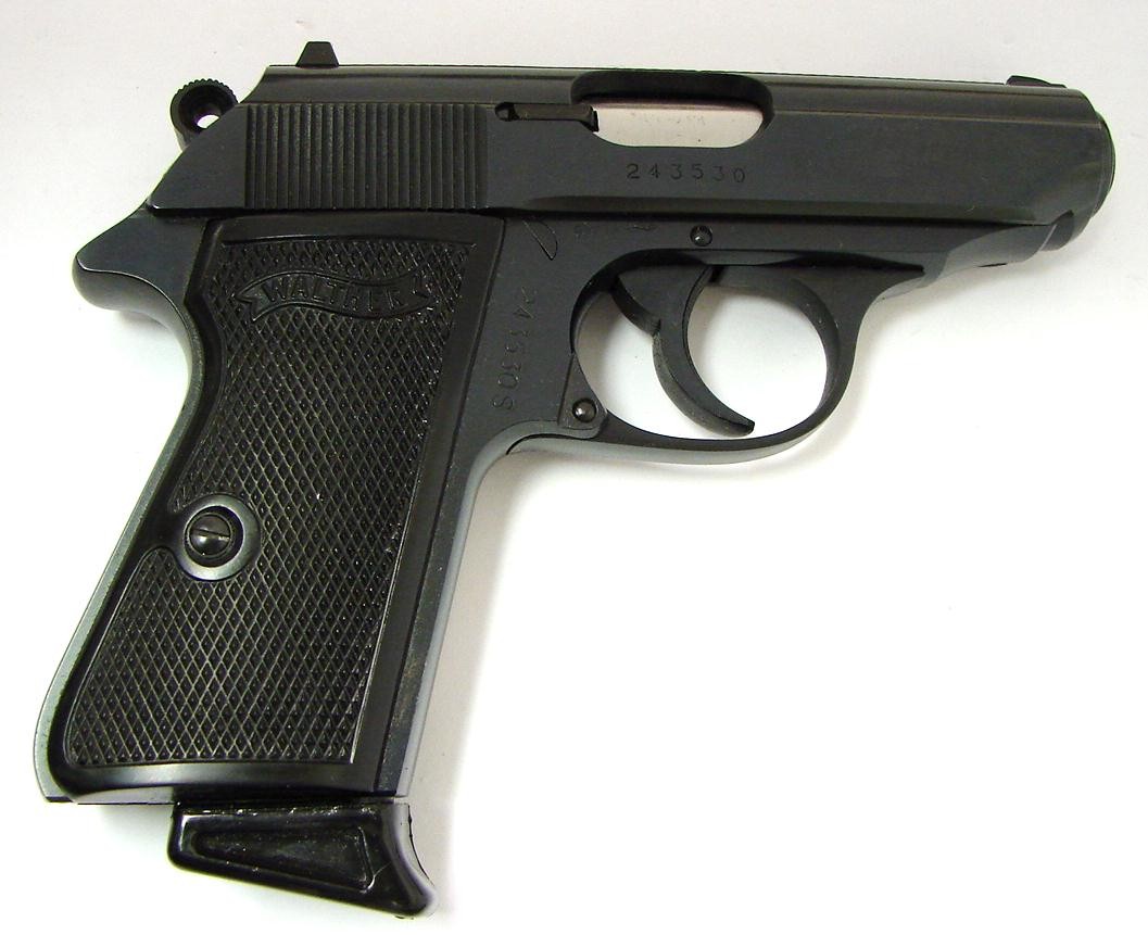 lther PPKS .380 ACP caliber pistol. Rare West German made gun without ...