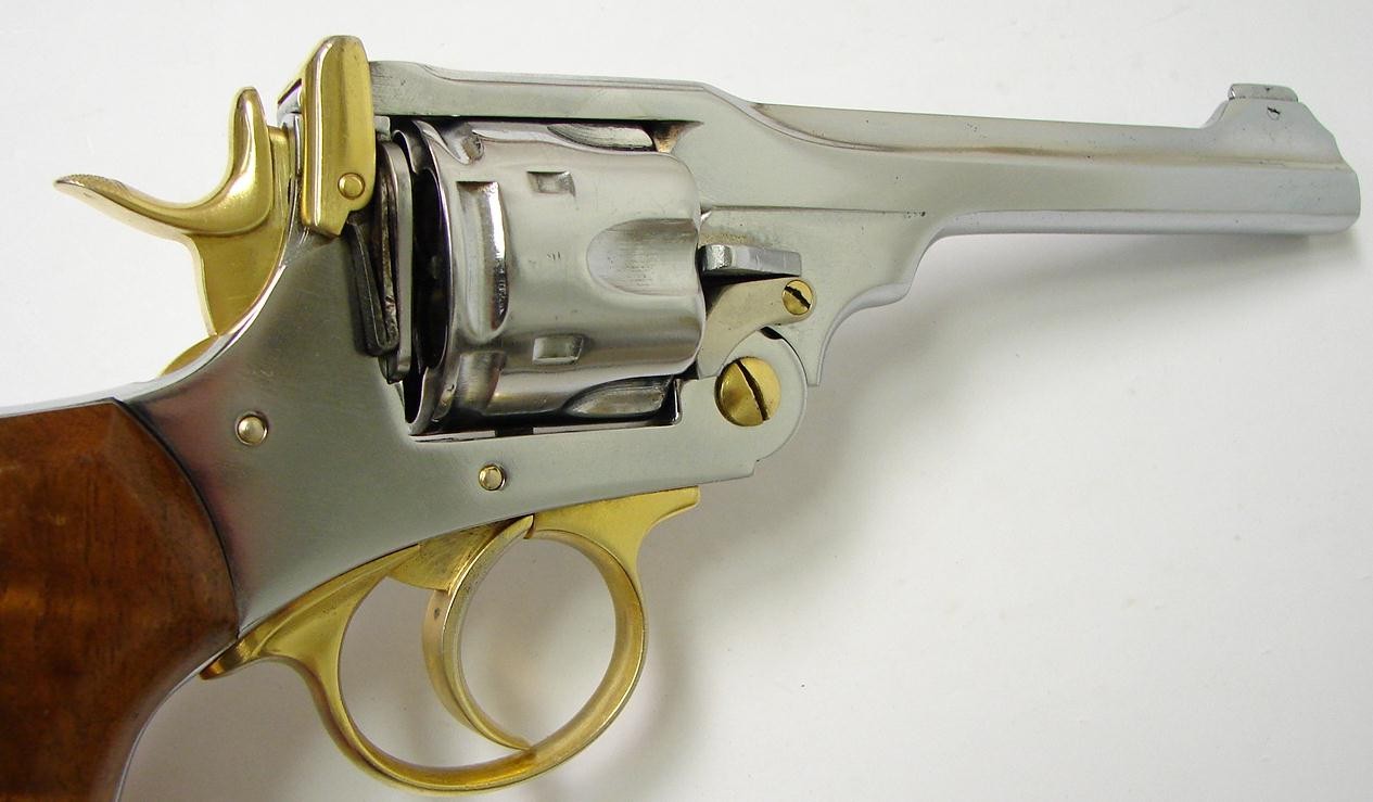 Webley & Scott Mark VI .45 ACP caliber revolver. Originally produced in ...