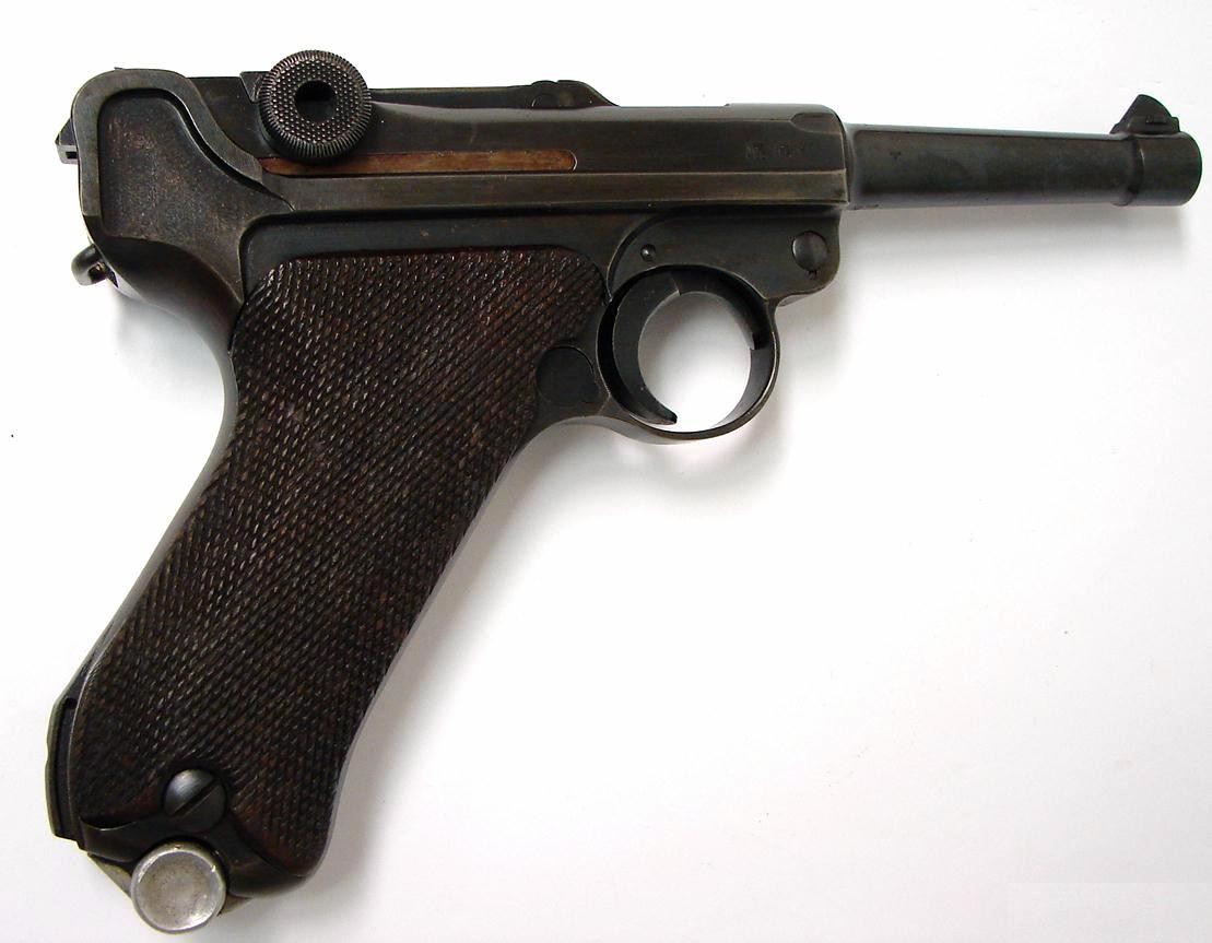 Mauser P.08 9MM Luger caliber 42 code pistol. Produced in 1940 for the German military. Matching ...
