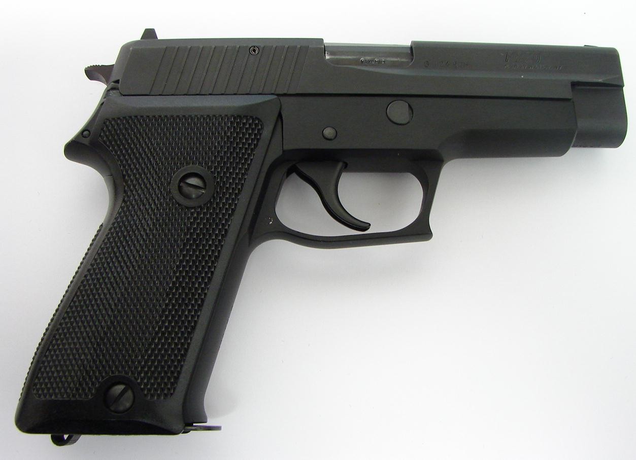 Sig Sauer P220 9MM caliber pistol. Rare early production 9MM caliber ...