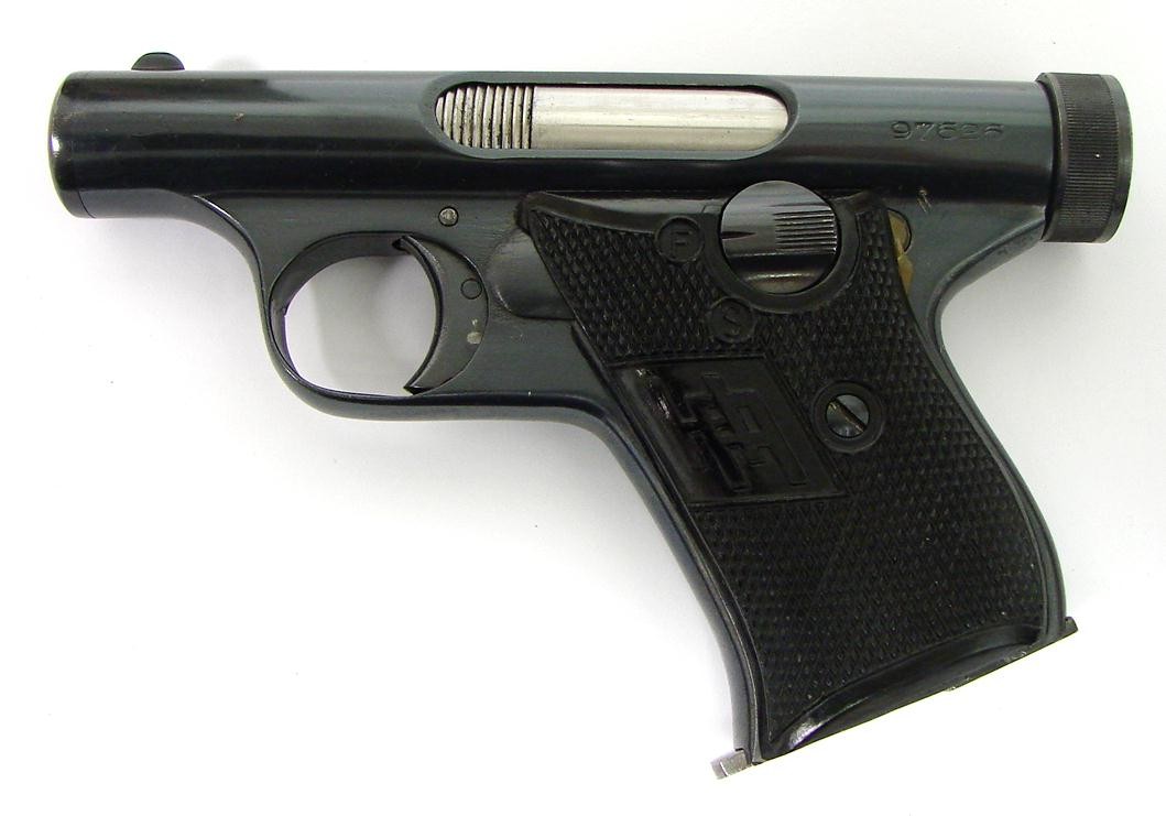 Hafdasa .22 LR caliber pistol. Produced under Ballester Molina patents ...