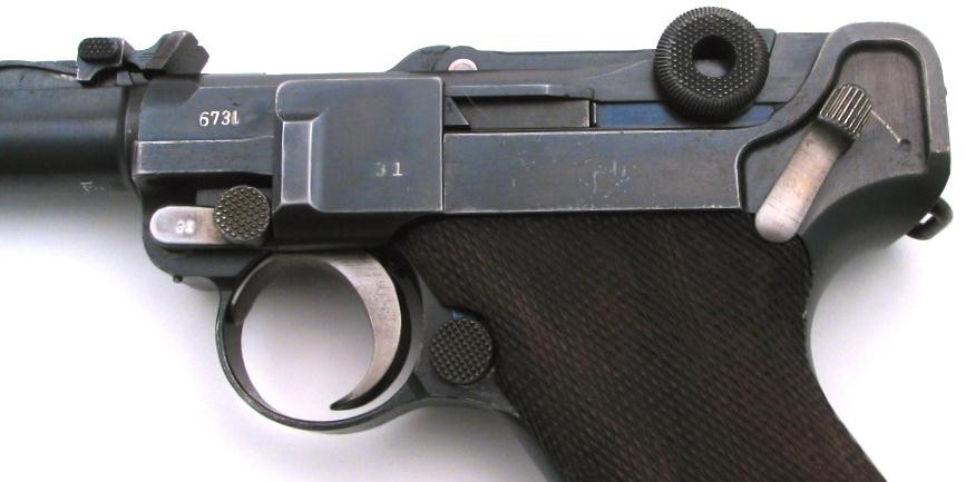 DWM P-08 Artillery 9mm caliber pistol. Model 1914 dated 1916. Fine tune ...