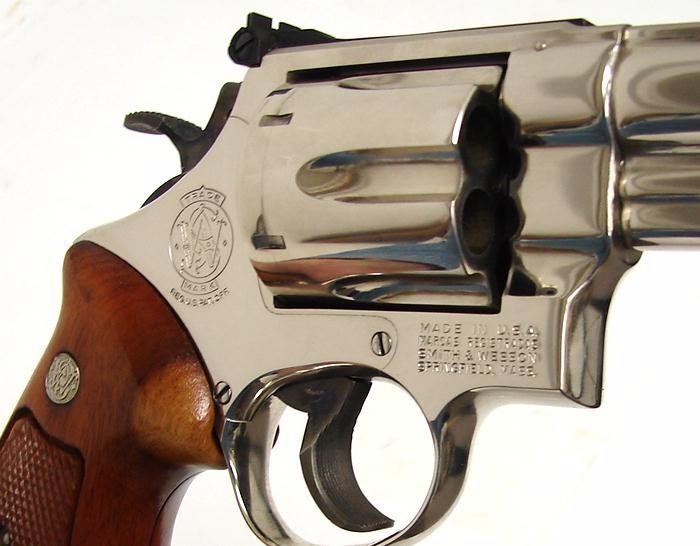 Smith & Wesson 29-2 .44 Magnum caliber revolver. 1970 s vintage factory nickel pinned and ...