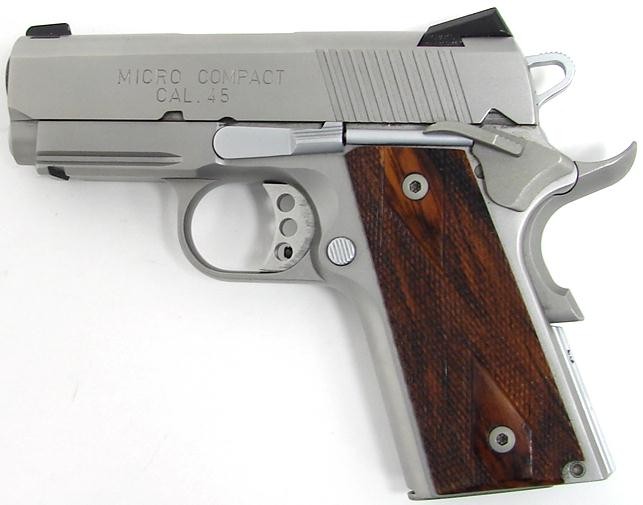 Springfield Micro Compact .45 ACP caliber pistol. All stainless model ...